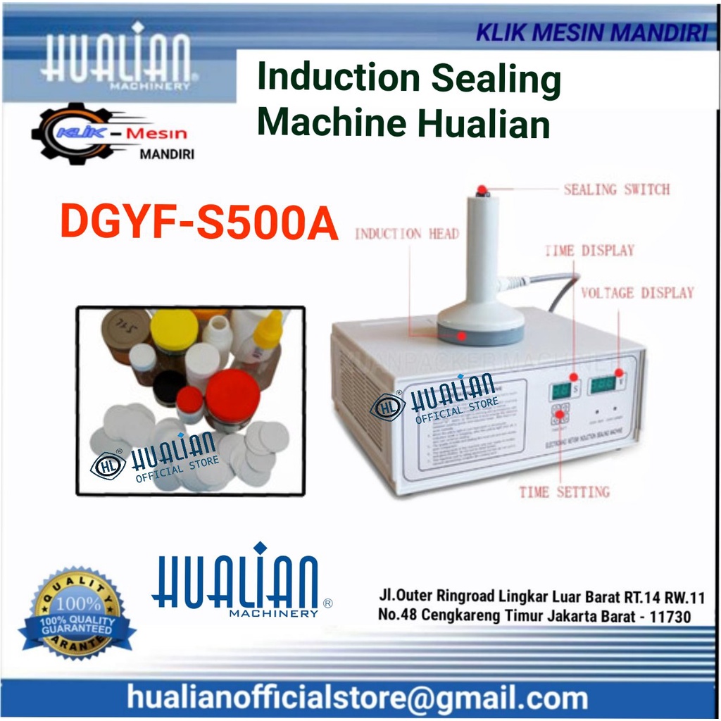 Jual Induction Sealing Segel Botol Alumunium Foil DGYF-S500A Hualian ...