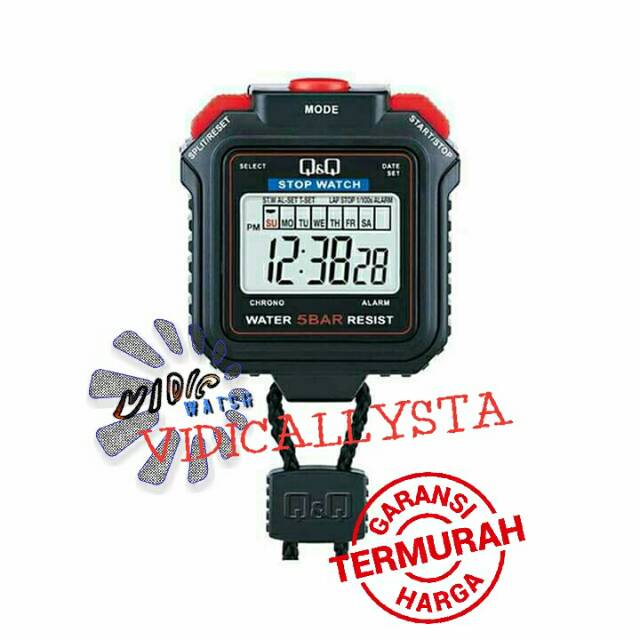 Jual STOPWACTH STOP WATCH QNQ Q&Q HS43 43 HS43 HS-43 ORIGINAL | Shopee Indonesia