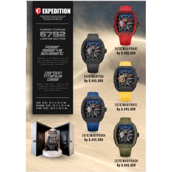 Jual JAM TANGAN PRIA JAM EXPEDITION 6782 TITANIUM | E6782 CARBON ...
