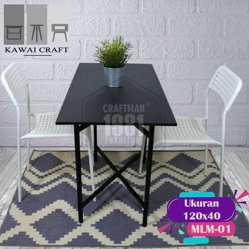 Jual MEJA RESTO / MEJA MINIMALIS / MEJA MODERN UKURAN 120X40 | Shopee ...