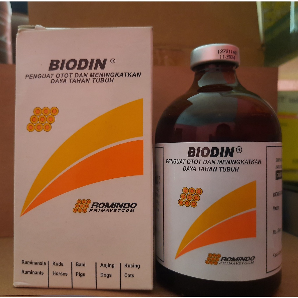 Jual BIODIN- Vitamin 100 ml - PENGUAT OTOT | Shopee Indonesia