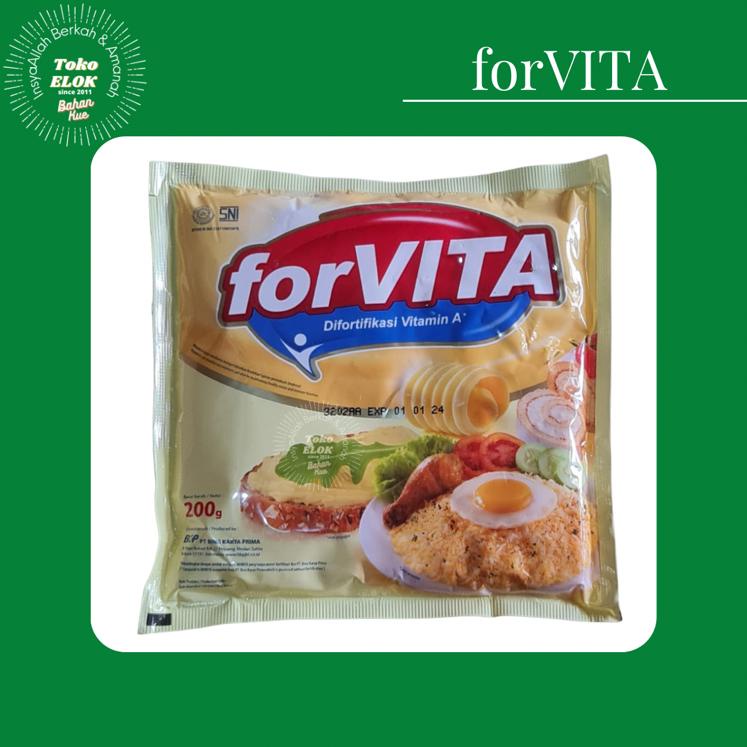Jual Margarine / Mentega Forvita Sachet Kemasan 200gr | Shopee Indonesia