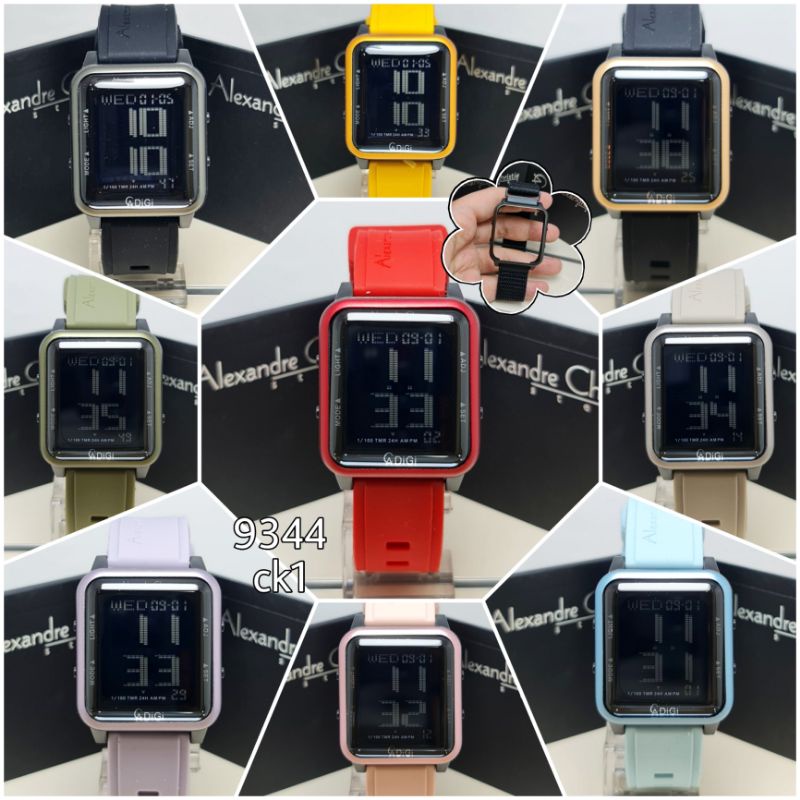 Jual [FREE STRAP] Jam Tangan Wanita Digital Alexandre Christie AC9344MH 9344 ORIGINAL BERGARANSI ...