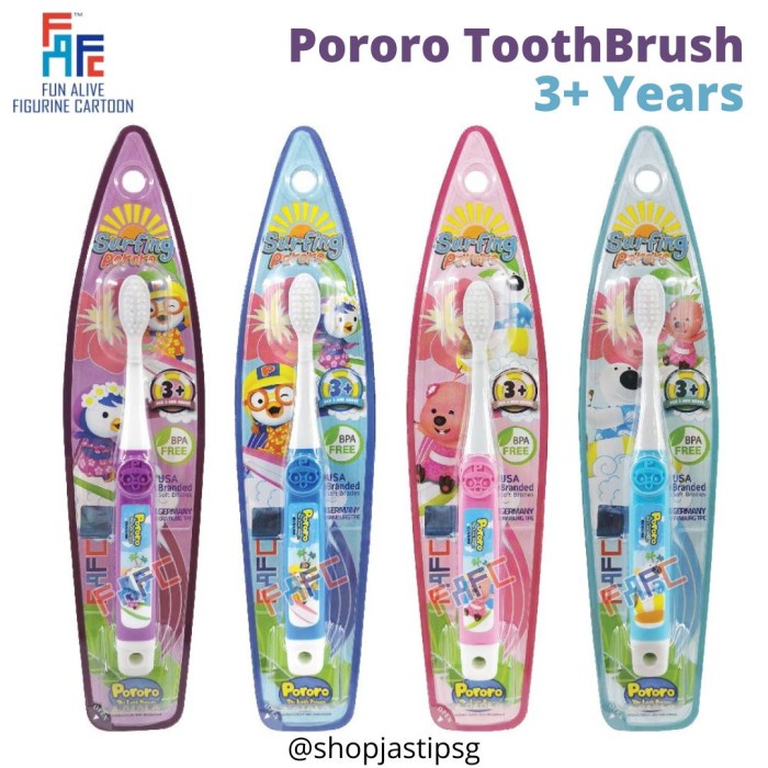 Jual Sikat Gigi Anak Pororo Petty Loopy Fun Kids Children Toothbrush ...