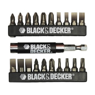 Jual Black+Decker Screwdriver Bits + Guide / Mata Obeng Set + Extension ...