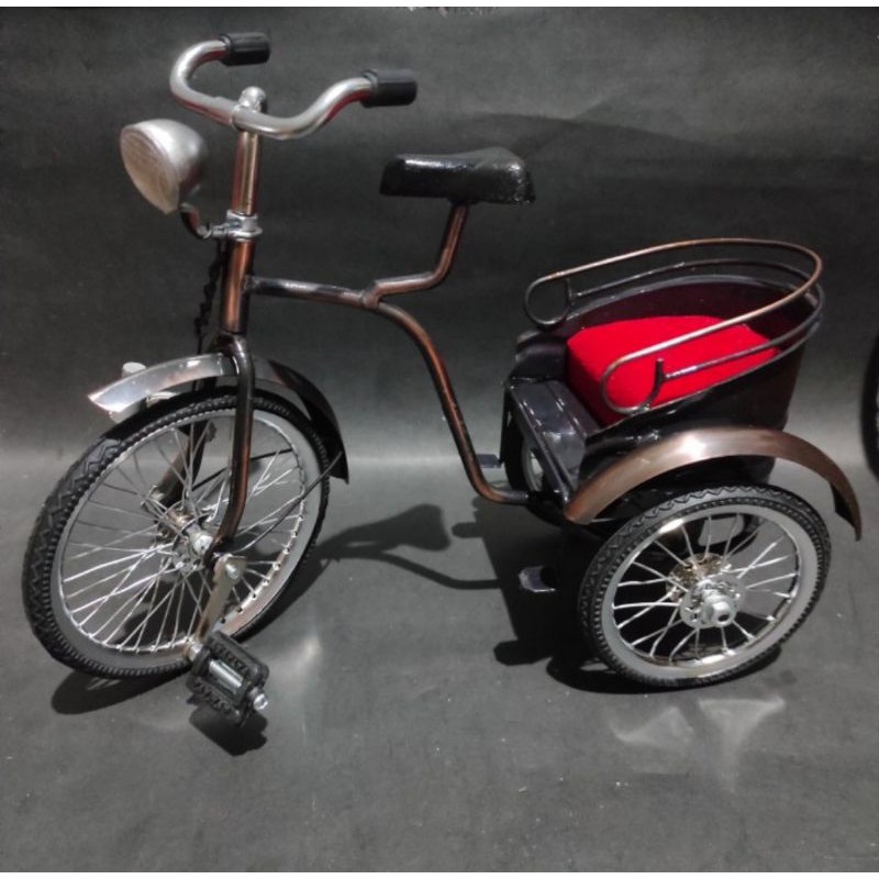 Jual Miniatur Sepeda Becak Antik Cina | Shopee Indonesia