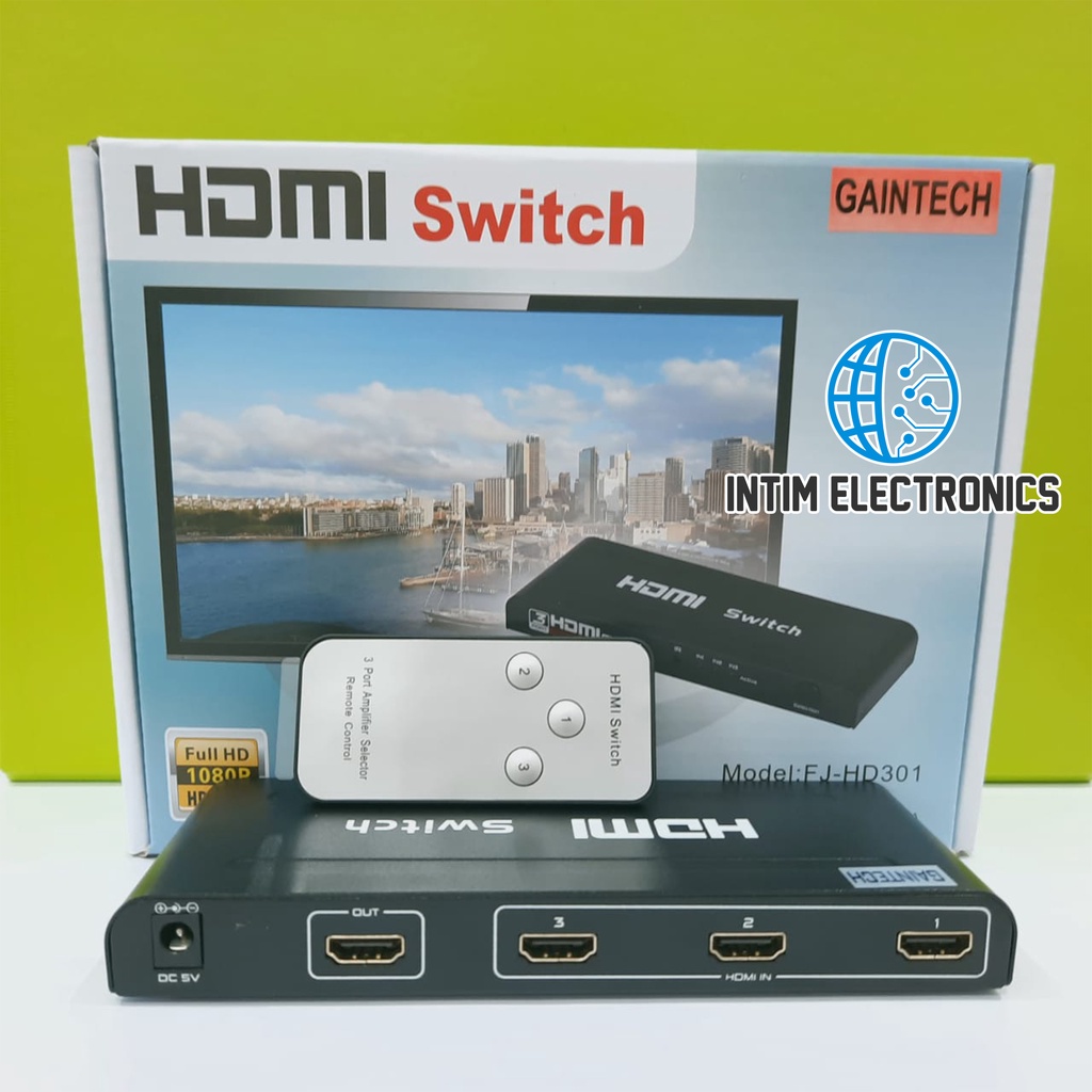 Jual Gaintech HDMI Switcher 3 port | Shopee Indonesia
