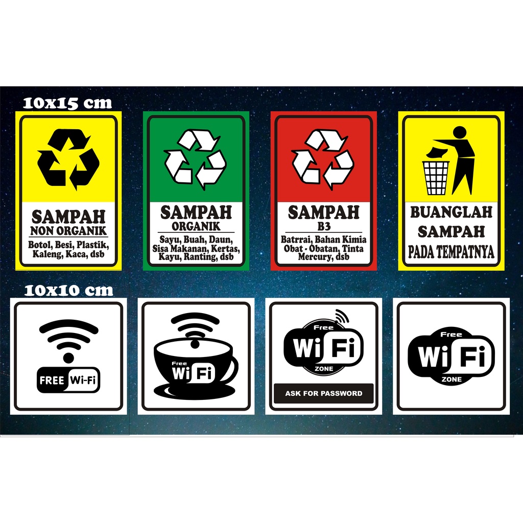 Jual ANEKA STIKER / LABEL LARANGAN, HIMBAUAN & INFORMASI, STICKER VINYL ...