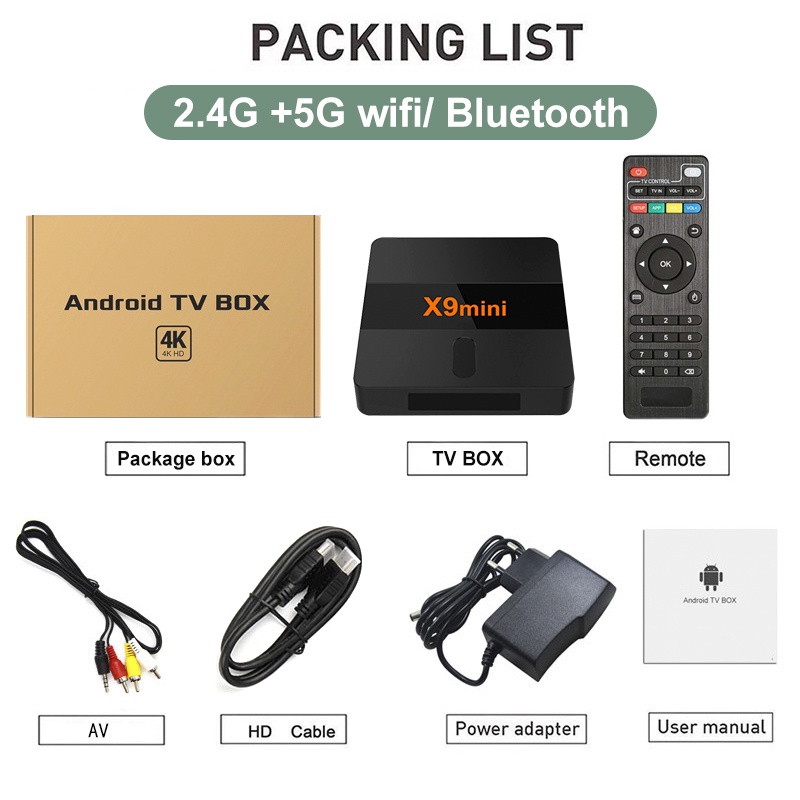 Jual Android Tv Box X9MINI RAM 2GB+16GB ROM Android Box Android 10.0 4K ...