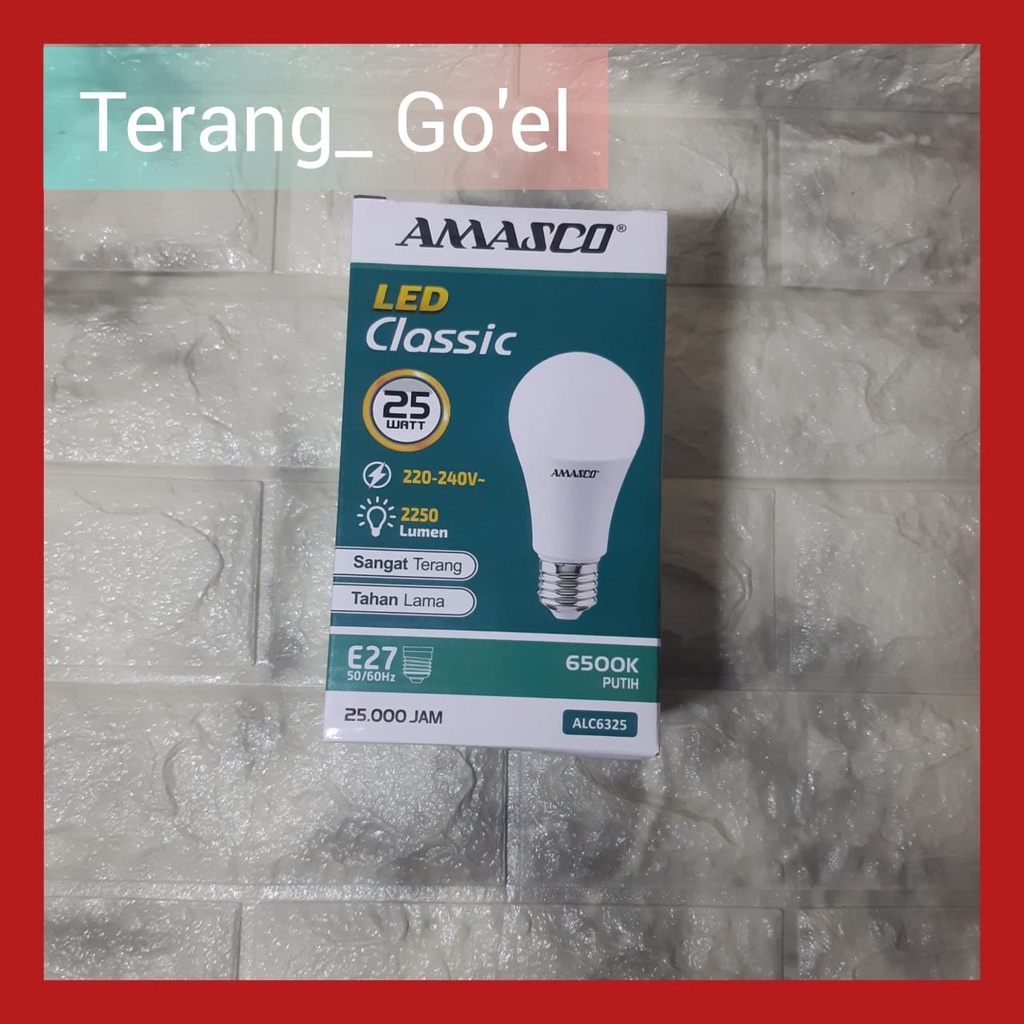 Jual Lampu Led Classic 25 Watt Amasco / Amasco Envi 25 watt | Shopee ...