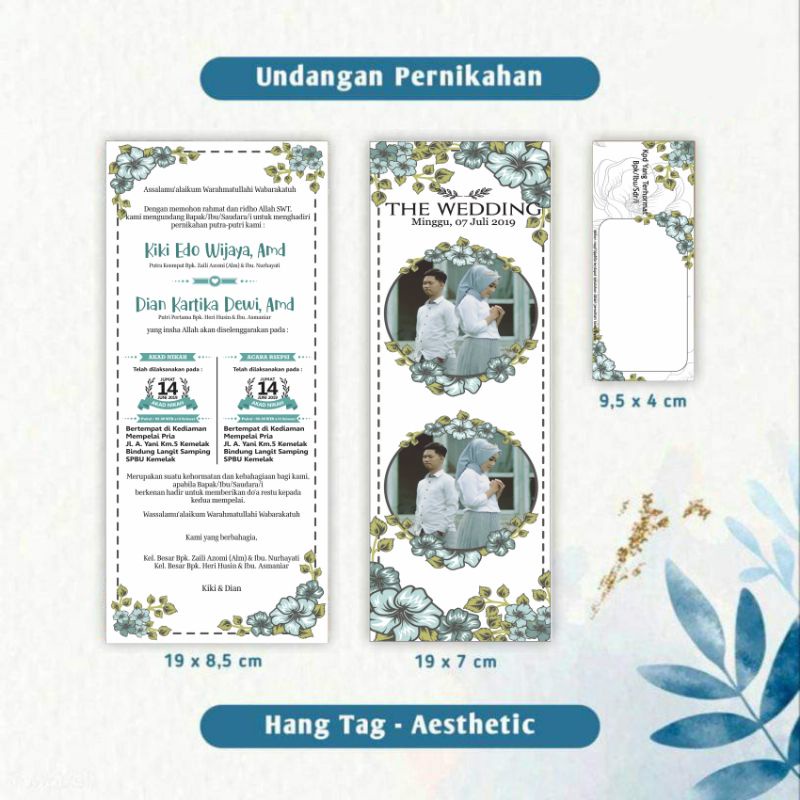 Jual Undangan Hangtag / Undangan Hang tag / Custom / Undangan ...
