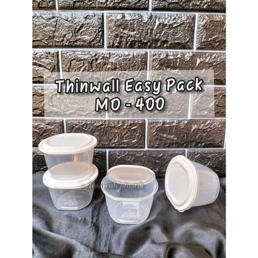 Jual Thinwall Easy Pack MO - 400 / Thinwall 400 ml ISI -+ 25 pcs | Shopee Indonesia
