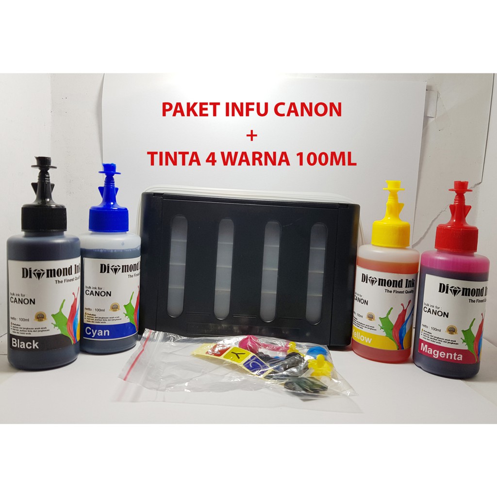 Jual Infus Printer Canon 4warna 100ml | Shopee Indonesia