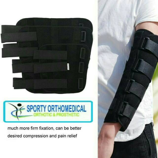 Jual Back Slap Tangan / fore arm splint / Elbow support Brace | Shopee ...