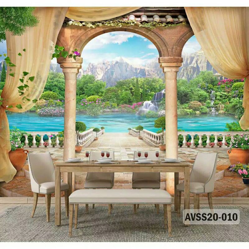 Jual WALLPAPER PEMANDANGAN ALAM 3D WALLPAPER CUSTOM PEMANDANGAN PANTAI ...