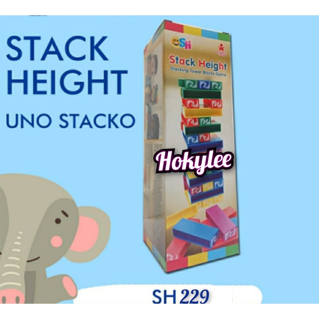 Jual UNO STACKO STACK HEIGHT TOWER BLOCK SUSUN - SH 229 | Shopee Indonesia