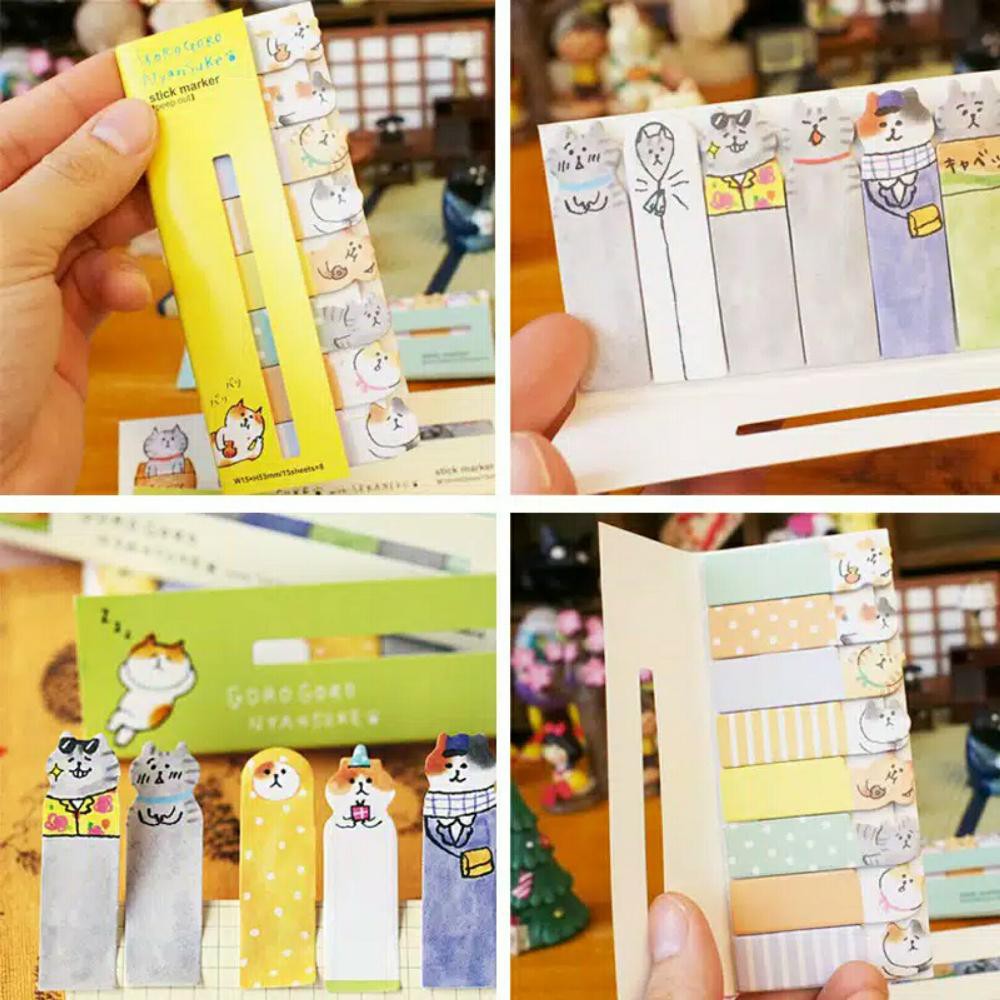 Jual PROMO Stick Marker Post It memo Pembatas Buku Penanda Buku akhr ...