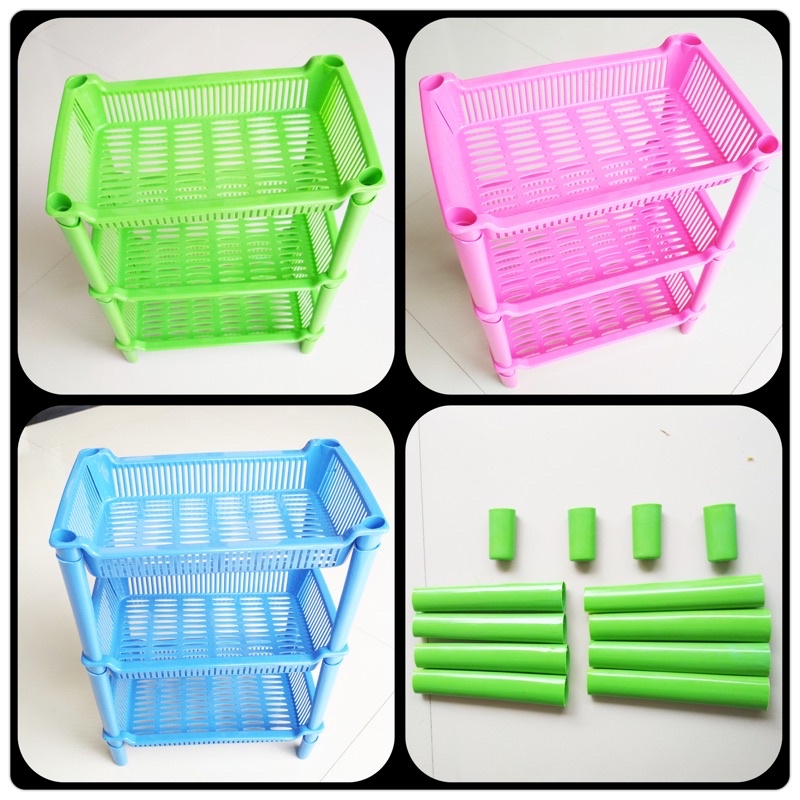 Jual (300Gram) RAK MAP KECIL SUSUN 3 rak buku plastik susun 3 rak ...