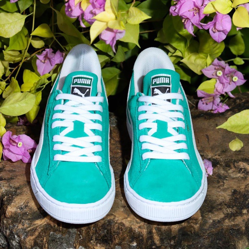 Jual PUMA SUEDE GREEN WHITE | Shopee Indonesia