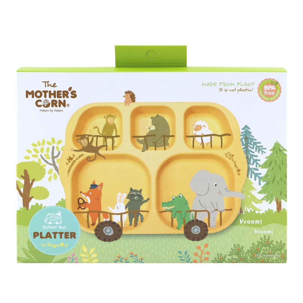 Jual MOTHER'S CORN- SCHOOL BUS PLATTER | Shopee Indonesia