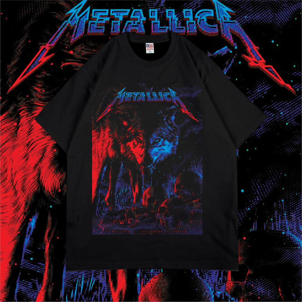 Jual METALLICA WOLF SERIES BOOTLEG - PREMIUM KAOS BAND | Shopee Indonesia
