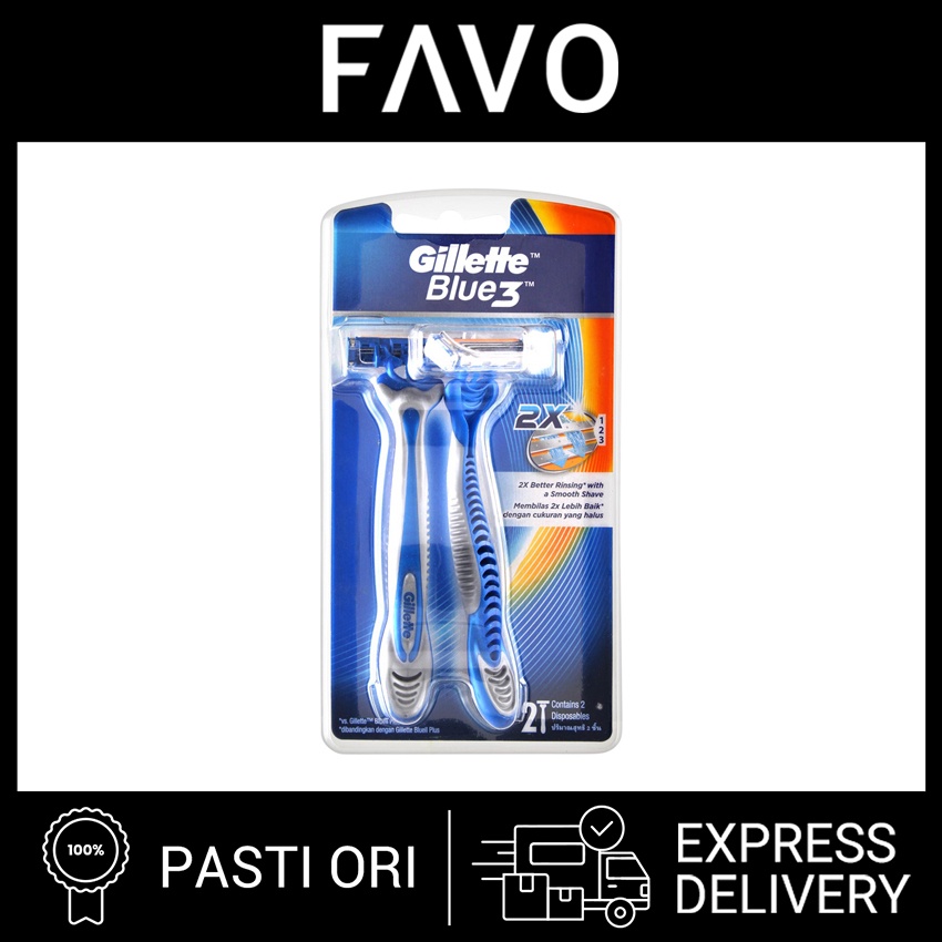 Jual Pisau Cukur Gillette Blue III - 2 Razors - Alat Cukur Terbaik ...
