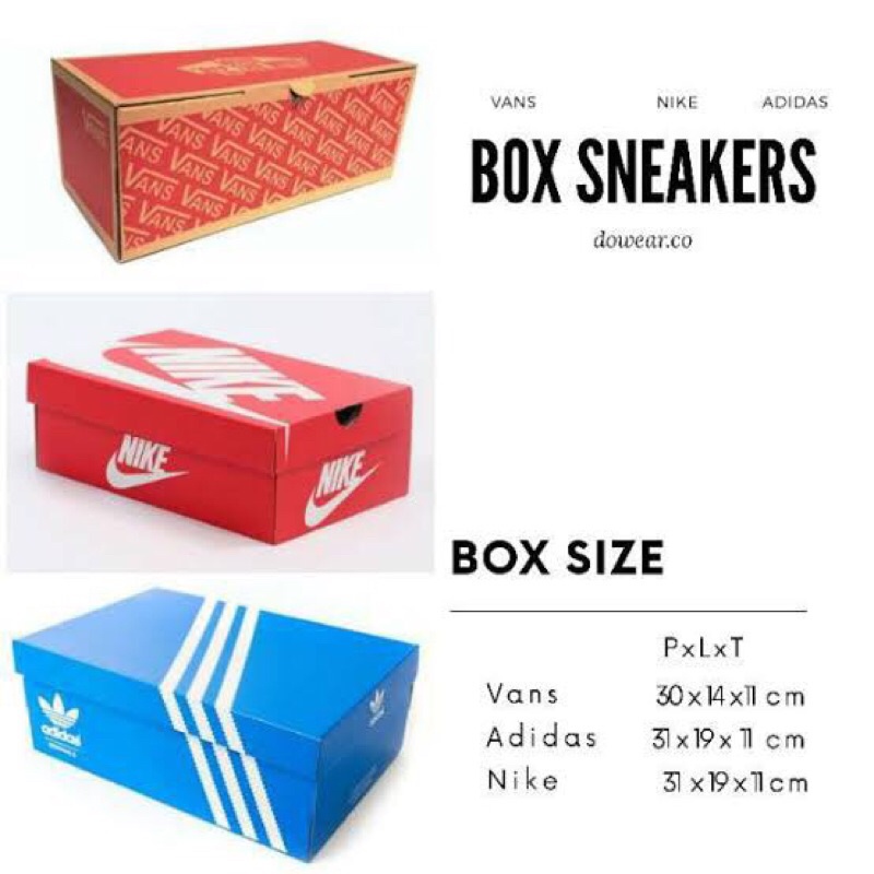 Jual BOX / Inner Box Puma, Nike, Adidas, Specs, Vans, Converse / Kardus ...