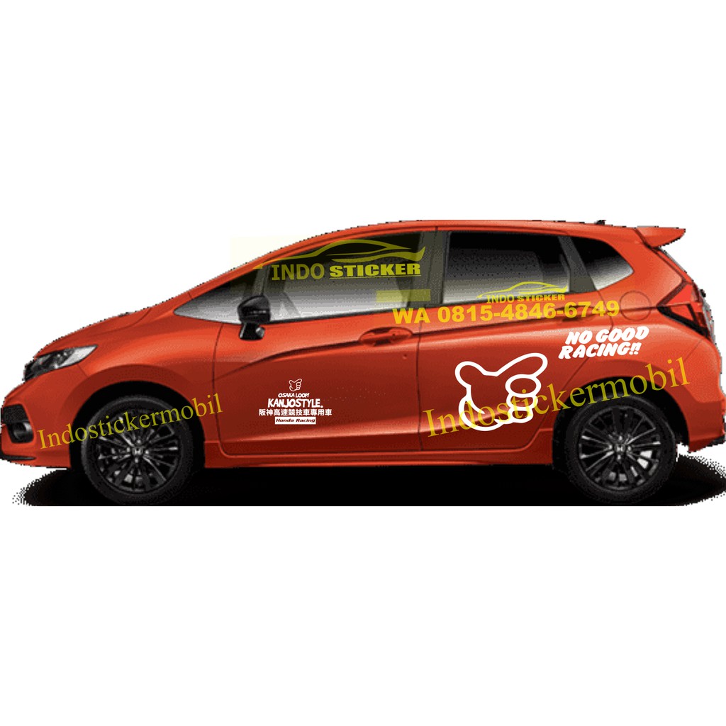 Jual stiker sticker mobil honda racing sticker honda brio jazz honda ...