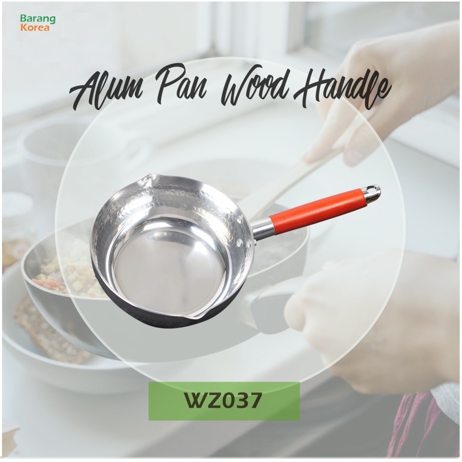 Jual Panci Susu Alumunium Pan Wood Handle Akebonno Yukihira Sauce Pan ...