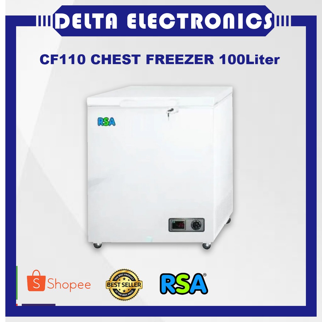 Jual RSA Freezer Box CF110 Putih Chest Freezer CF 110 | Shopee Indonesia