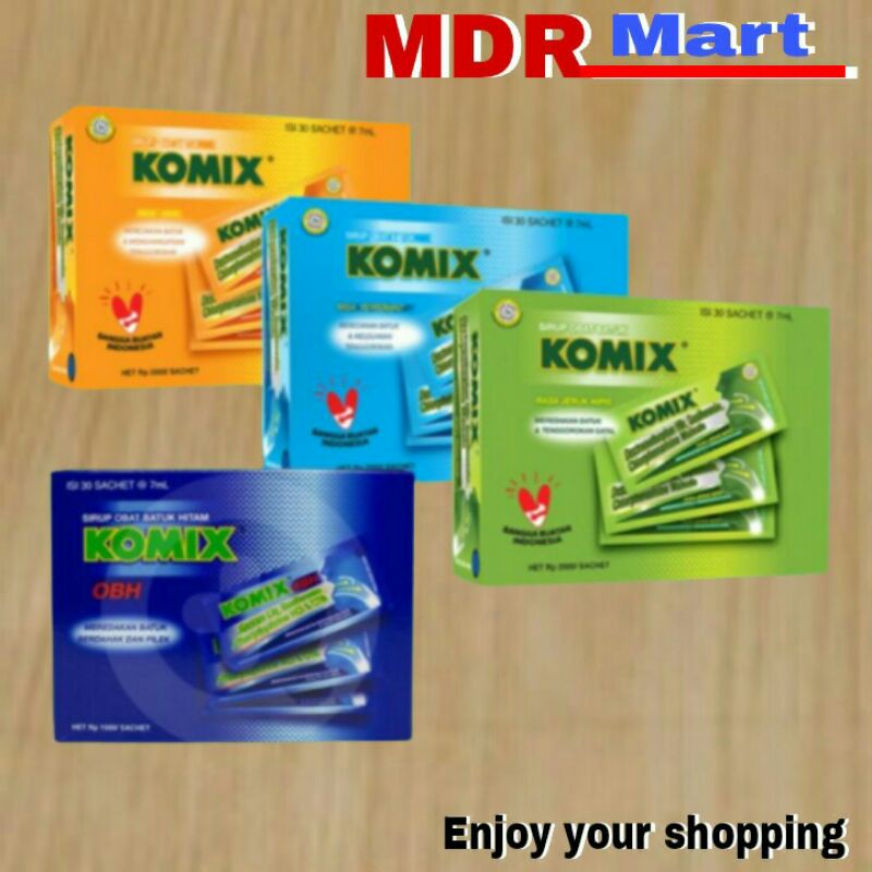 Jual KOMIX OBAT BATUK VARIAN RASA 1 BOX ISI 30 PCS 7 GRAM | Shopee ...