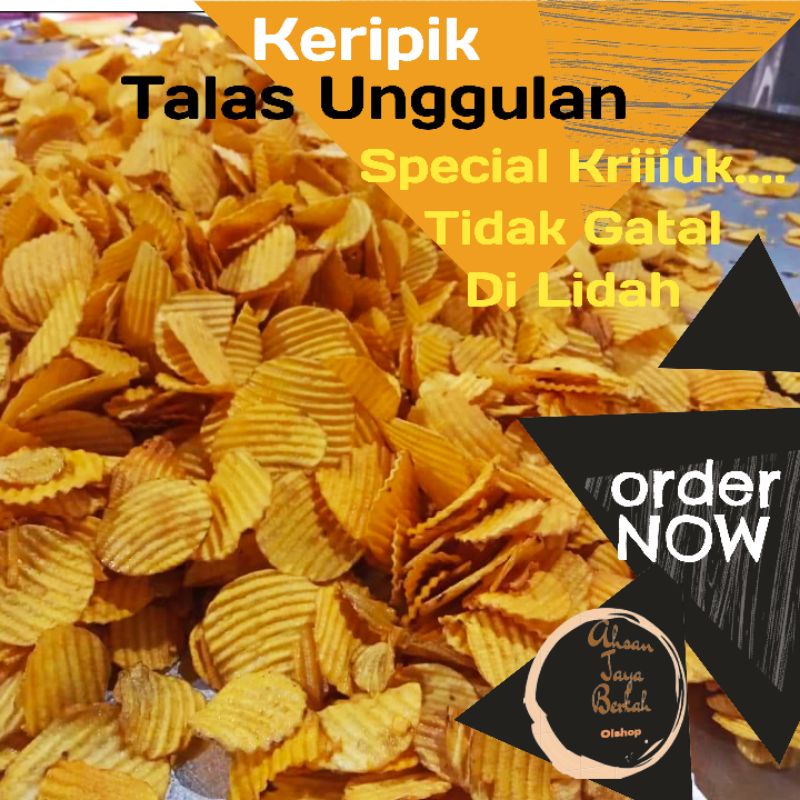 Jual Keripik Talas Mbote Gelombang 250gram kiloan | Shopee Indonesia