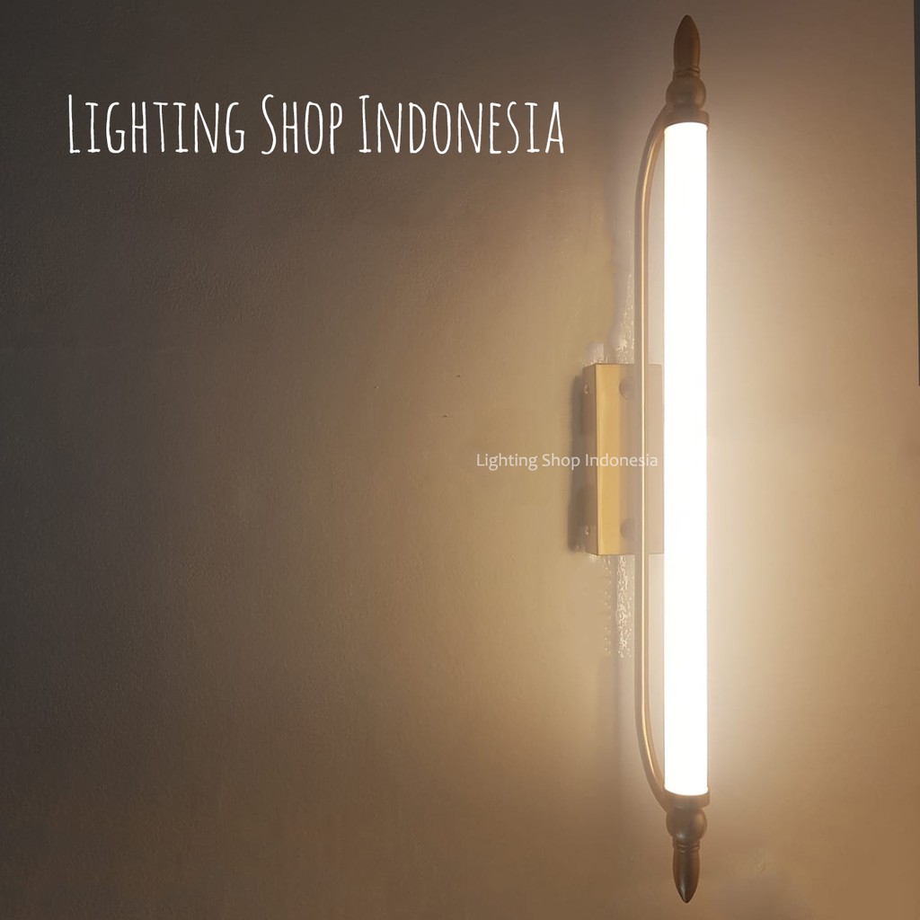 Jual Lampu lukisan lampu wastafel dinding body gold LED 11watt 65cm ...