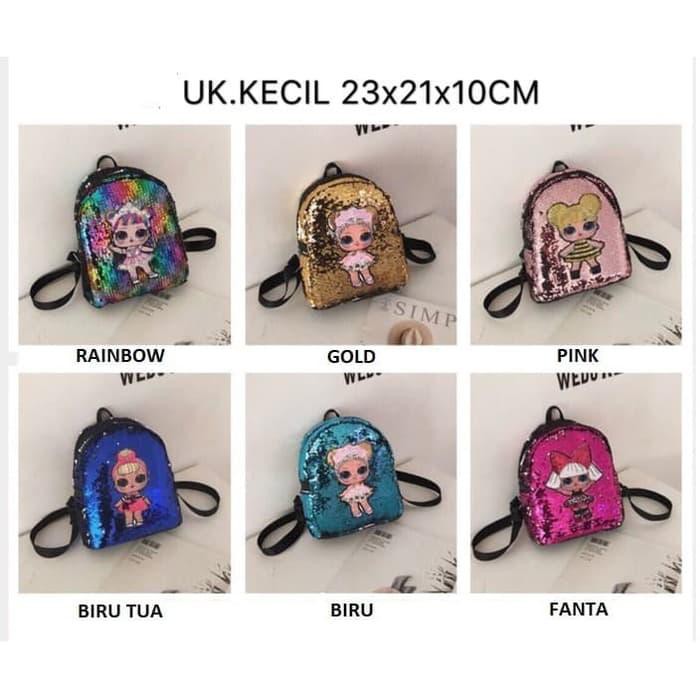 Jual Unik Tas LOL Suprise Sequin Ransel Backpack Anak Import Usap Ubah ...