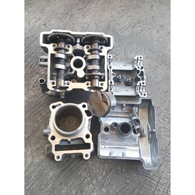 Jual Block cylinder head kop Satria FU F 150 FI injeksi blok seher piston boring head | Shopee ...