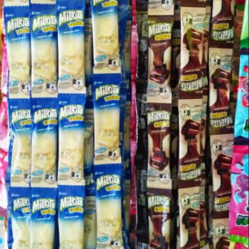 Jual [RENCENG] Milkita Pasta Toping Susu Krimer Kental Manis Kemasan ...