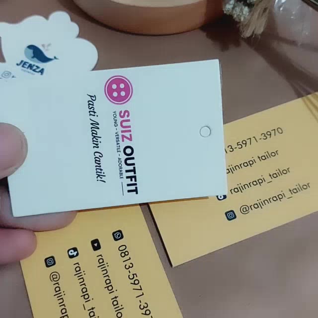 Jual Hang tag Baju Custom / Hangtag baju 2 sisi / Hang Tag Baju / Hang ... Jual Hang tag Baju Custom / Hangtag baju 2 sisi / Hang Tag Baju / Hang ...