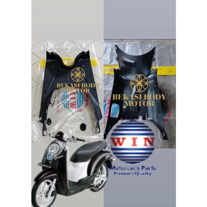 Jual Step Floor bordes pijakan kaki atas dek atas dek kolong bawah scoopy karbu KYT non original ...
