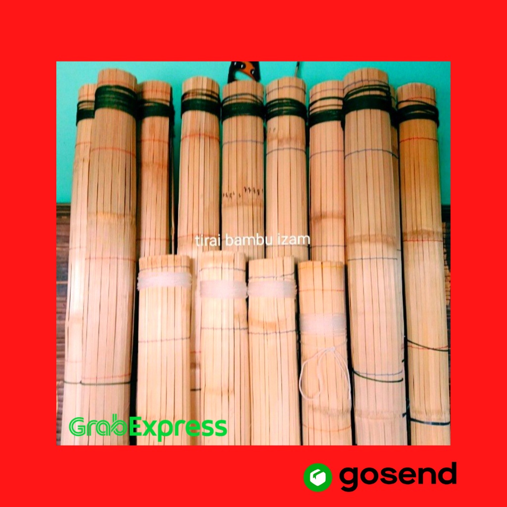 Jual tirai bambu,krey bambu ati size L 50cm x T 200cm | Shopee Indonesia