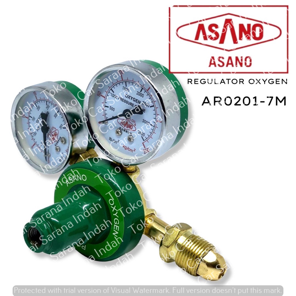 Jual REGULATOR LAS OKSIGEN ASANO OXYGEN REGULATOR ASANO OKSIGEN REGULATOR O2 OXYGEN TABUNG LAS ...