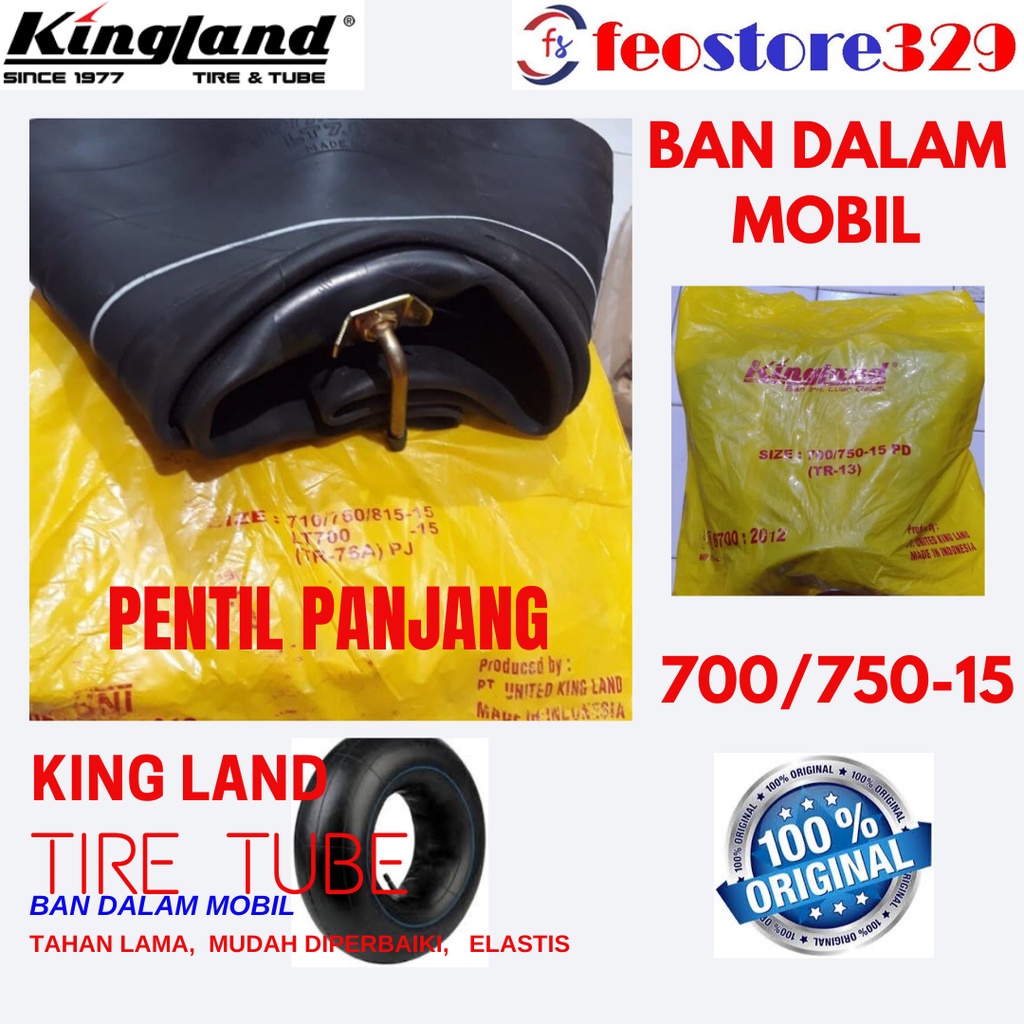 Jual BAN DALAM MOBIL MERK Kingland Ban Dalam Mobil Ring 15 (Pentil ...