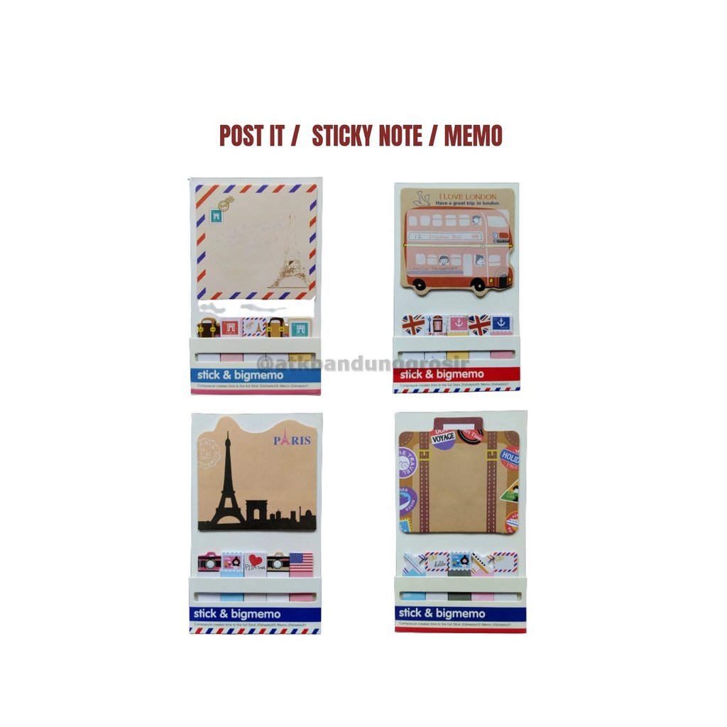 Jual Sticky Note / Post It Impor HT1210-366 Traveling Index Penanda ...