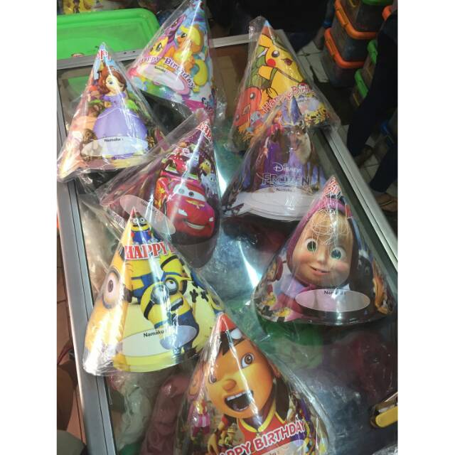 Jual Topi Kerucut Happy Birthday - Topi Ulang Tahun - Topi Happy ...