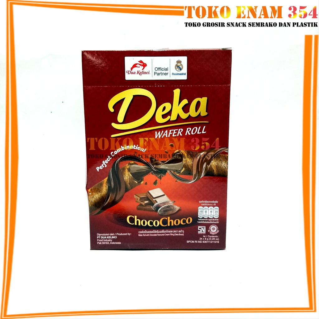 Jual Wafer Roll Deka Dua Kelinci Isi 24 pcs x 8,5 Gr (2 Variant Rasa ...