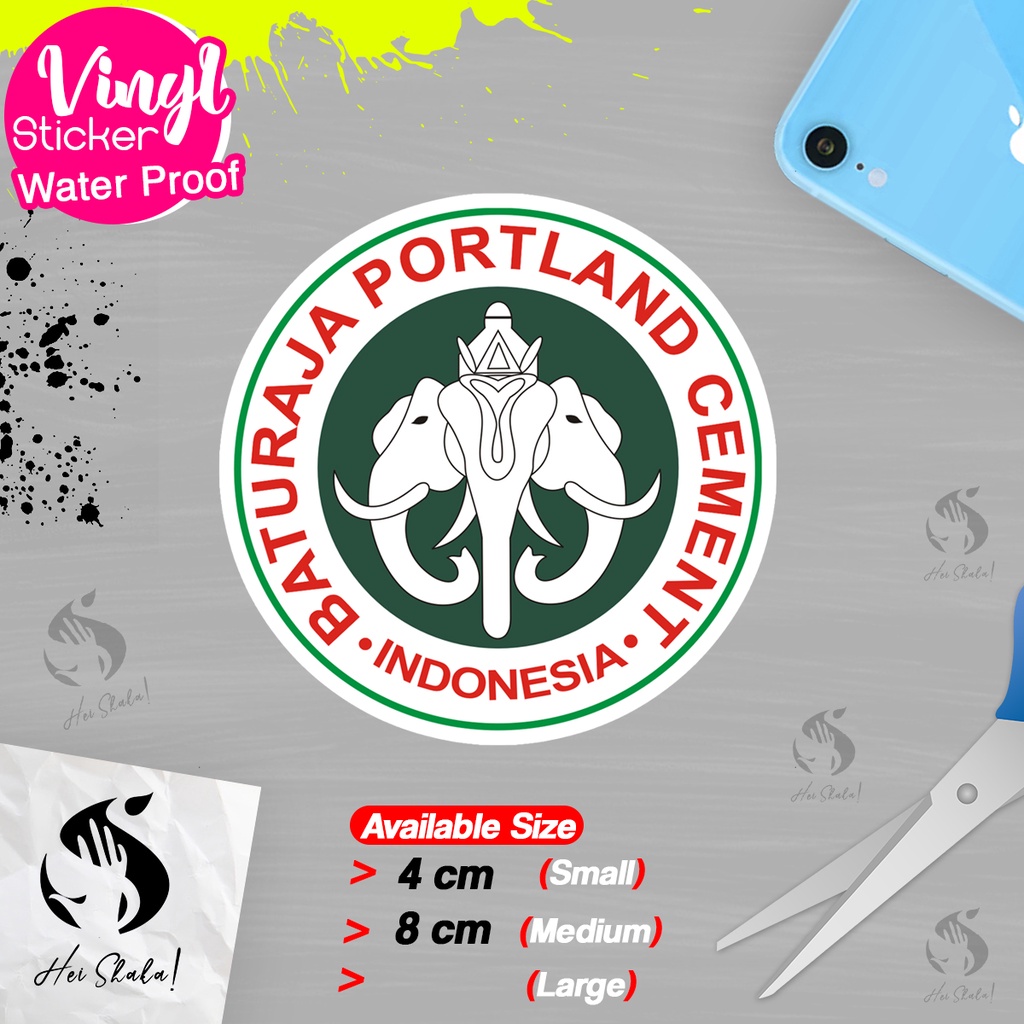 Jual Stiker Semen Baturaja Sticker Logo Perusahaan BUMN Bahan Vinyl ...