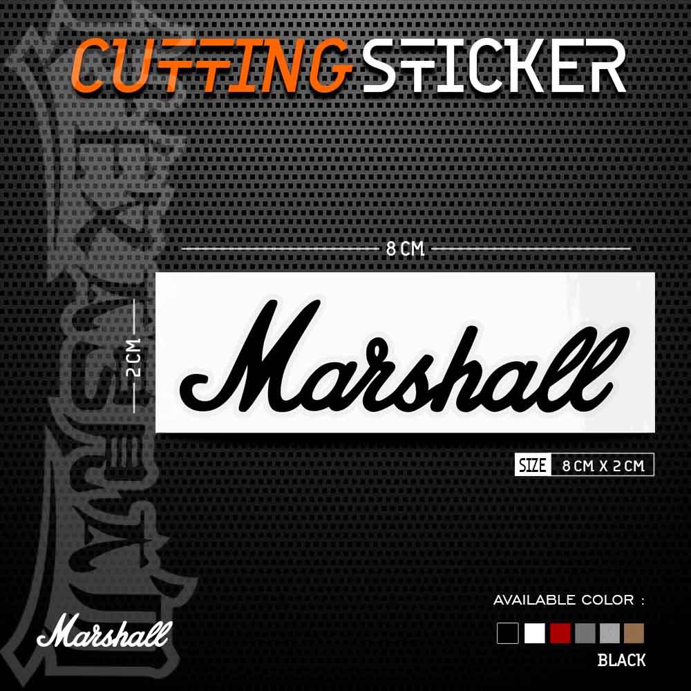 Jual Cutting Sticker Marshall Amplifier | Stiker Cutting Marshall ...