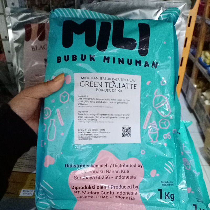 Jual BUBUK MINUMAN MILI GREEN TEA LATTE 1Kg | Shopee Indonesia