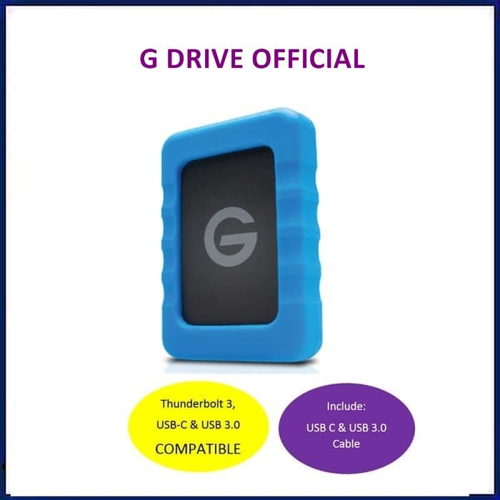 Jual G DRIVE HDD EXTERNAL 2 TB ev RaW USB 3.0 G-Technology Hard Disk ...