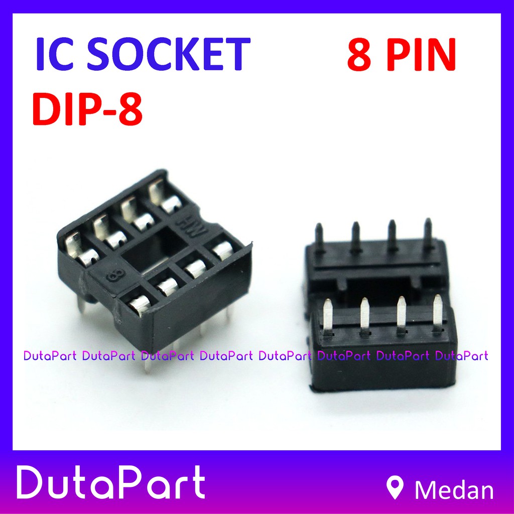 Jual Socket IC 8 PIN 8PIN Adapter Soket DIP-8 DIP8 8P DIP 8 P | Shopee ...