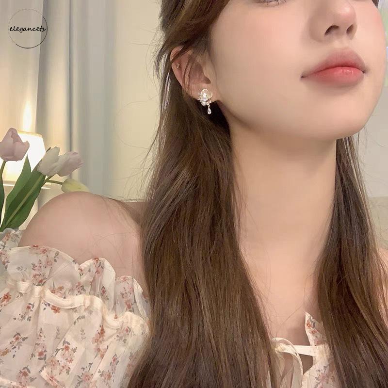 Jual Anting Giwang Model Bunga Gaya Retro Elegan Dengan Berlian Imitasi ...